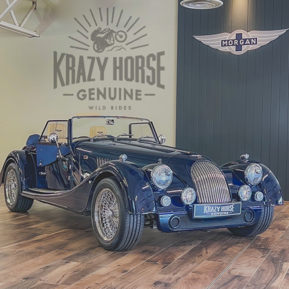 SOLD - Morgan 23 Plus Four Auto - Classique Ferrari Blue - Krazy Horse