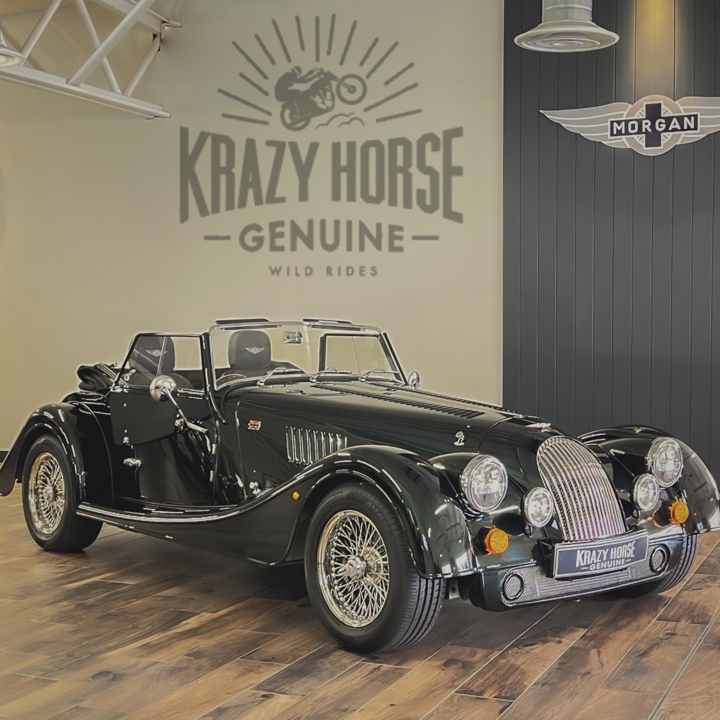Plus Four Auto - Bentley Midnight Emerald Green - Krazy Horse