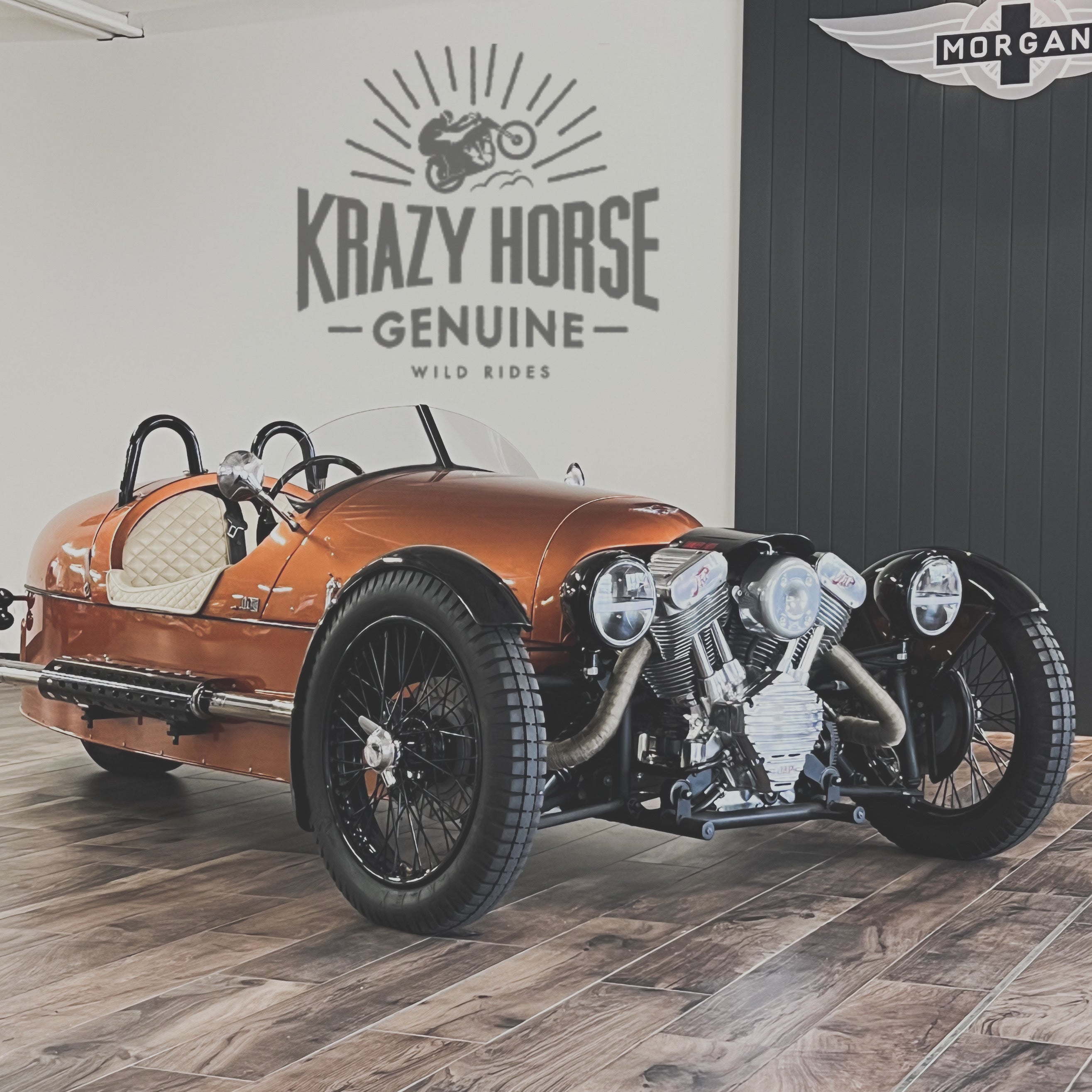 SOLD - Morgan 3 Wheeler - Burnt Orange - Krazy Horse