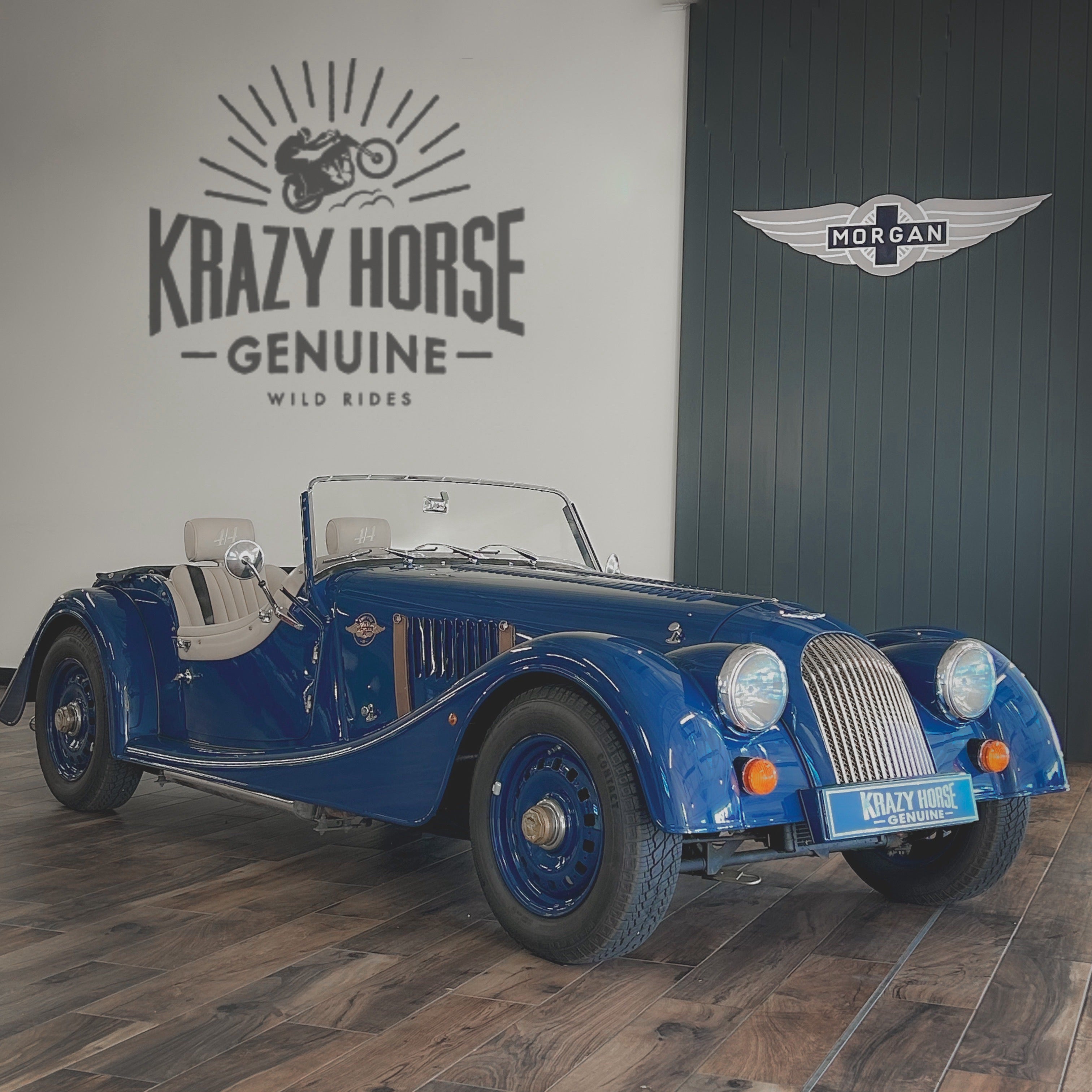Morgan 4/4 80th Anniversary - 80th Anniversary Saxe Blue - Krazy Horse