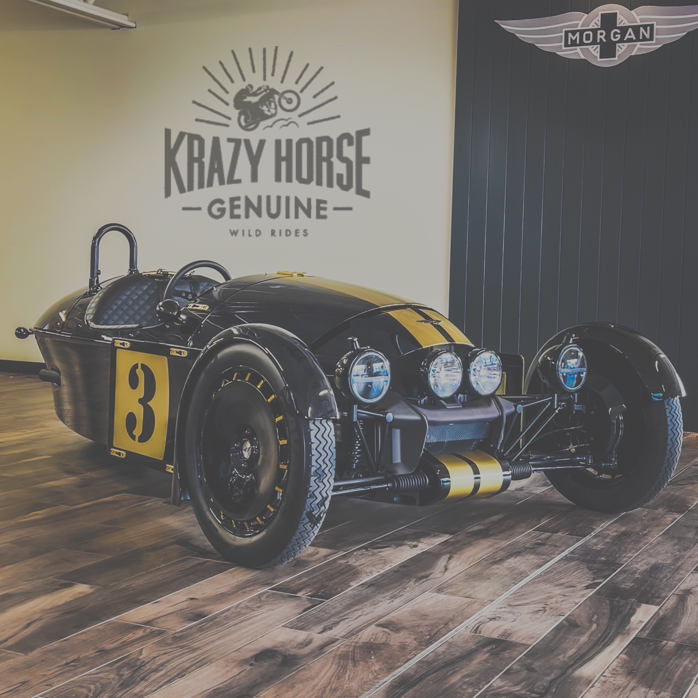 SOLD - Morgan Super 3 - Black Gloss - Krazy Horse