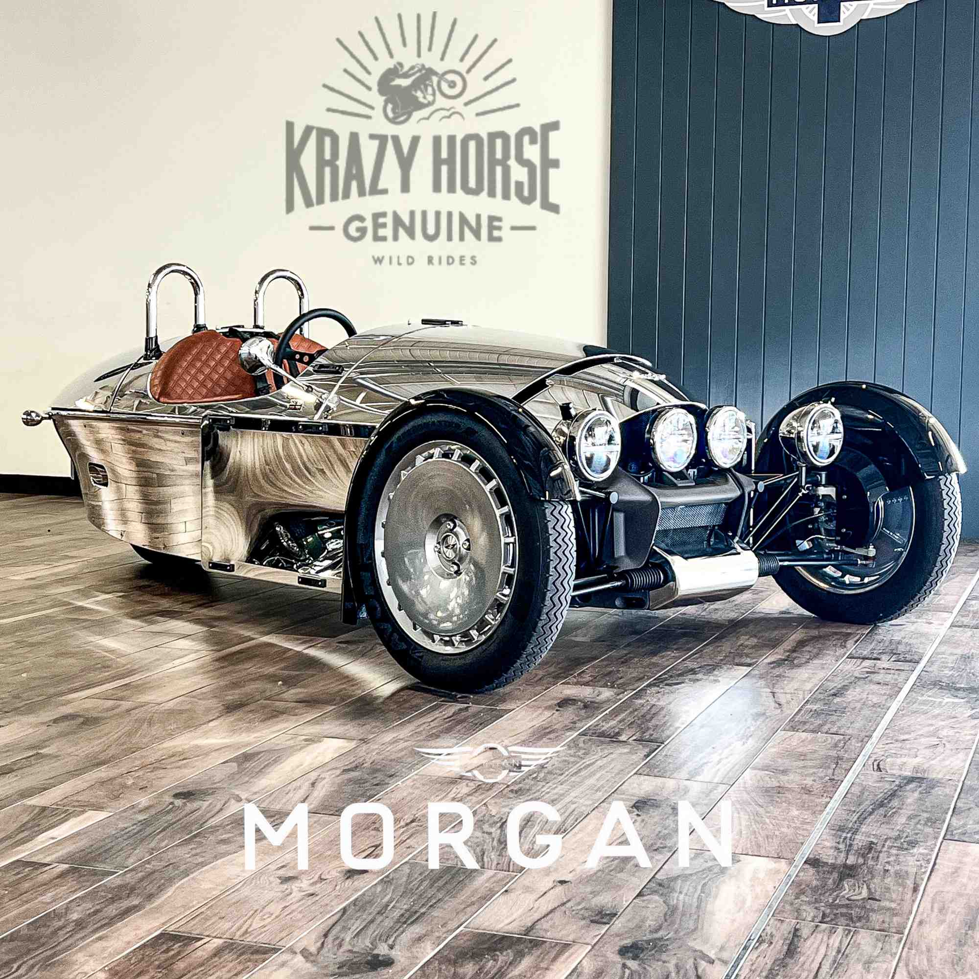 SOLD - Morgan Super 3 - POLISHED! Krazy Horse and Morgan Motor Company - Krazy Horse