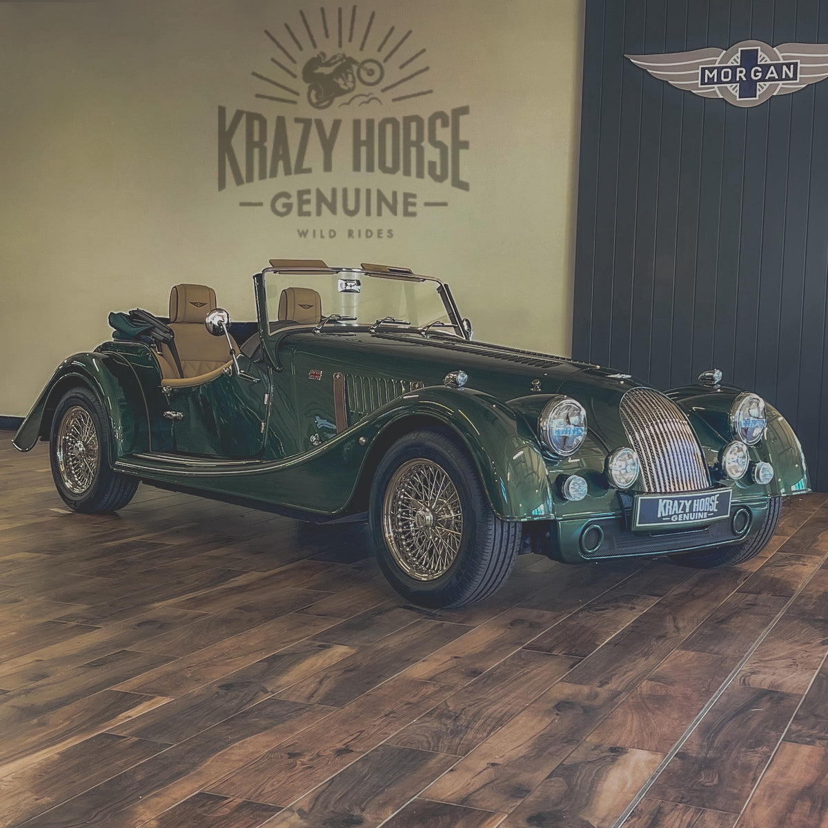 SOLD Morgan Plus Four 2.0 Auto - Porsche Oak Green - Krazy Horse