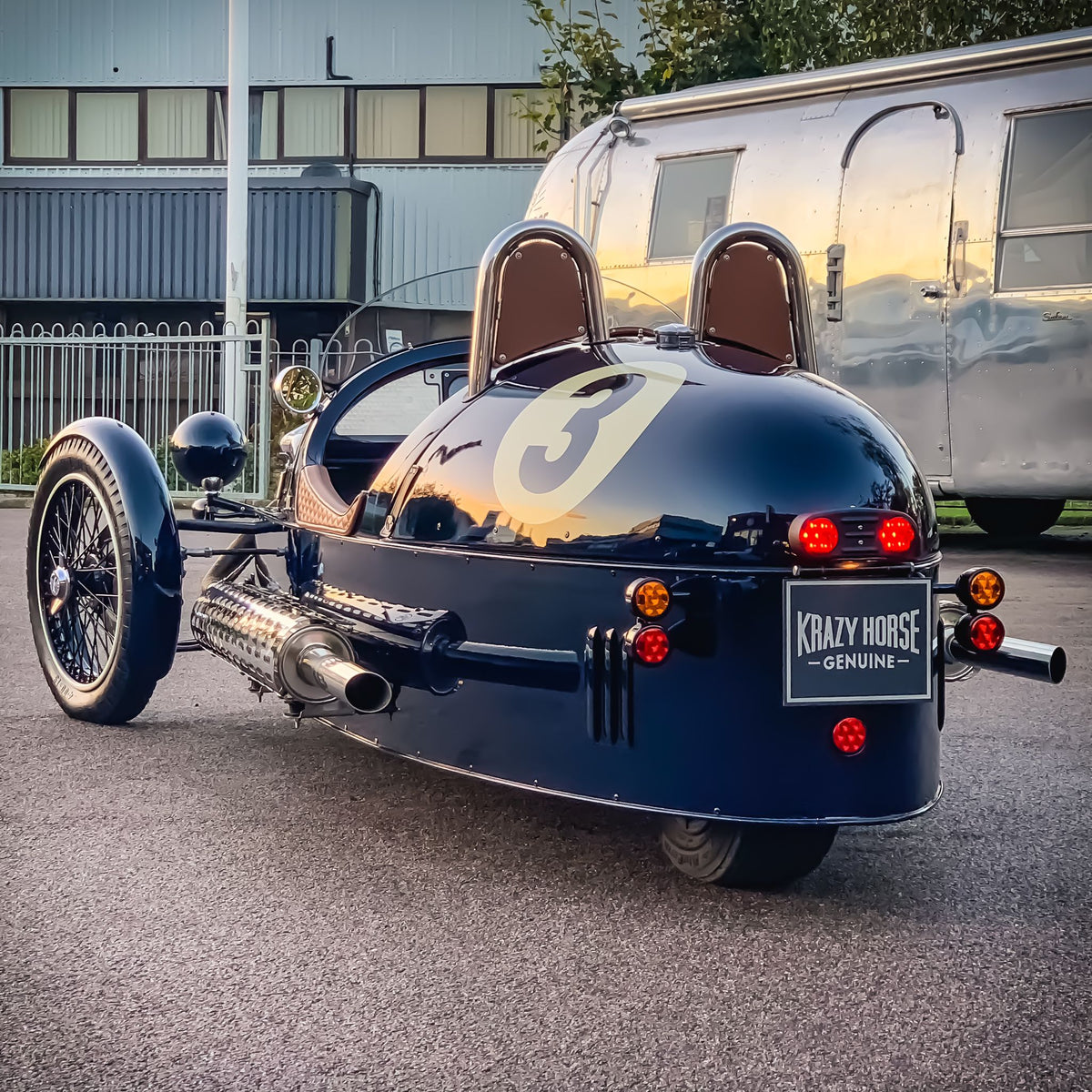 SOLD - Morgan 3 Wheeler - Ferrari Midnight Blue - Krazy Horse