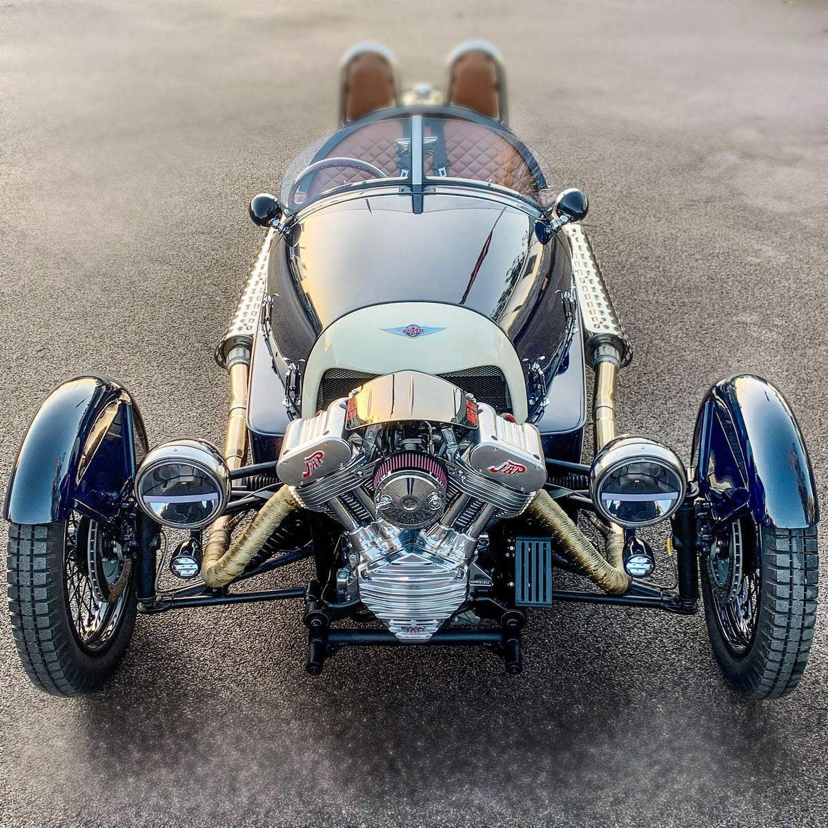 SOLD - Morgan 3 Wheeler - Ferrari Midnight Blue - Krazy Horse