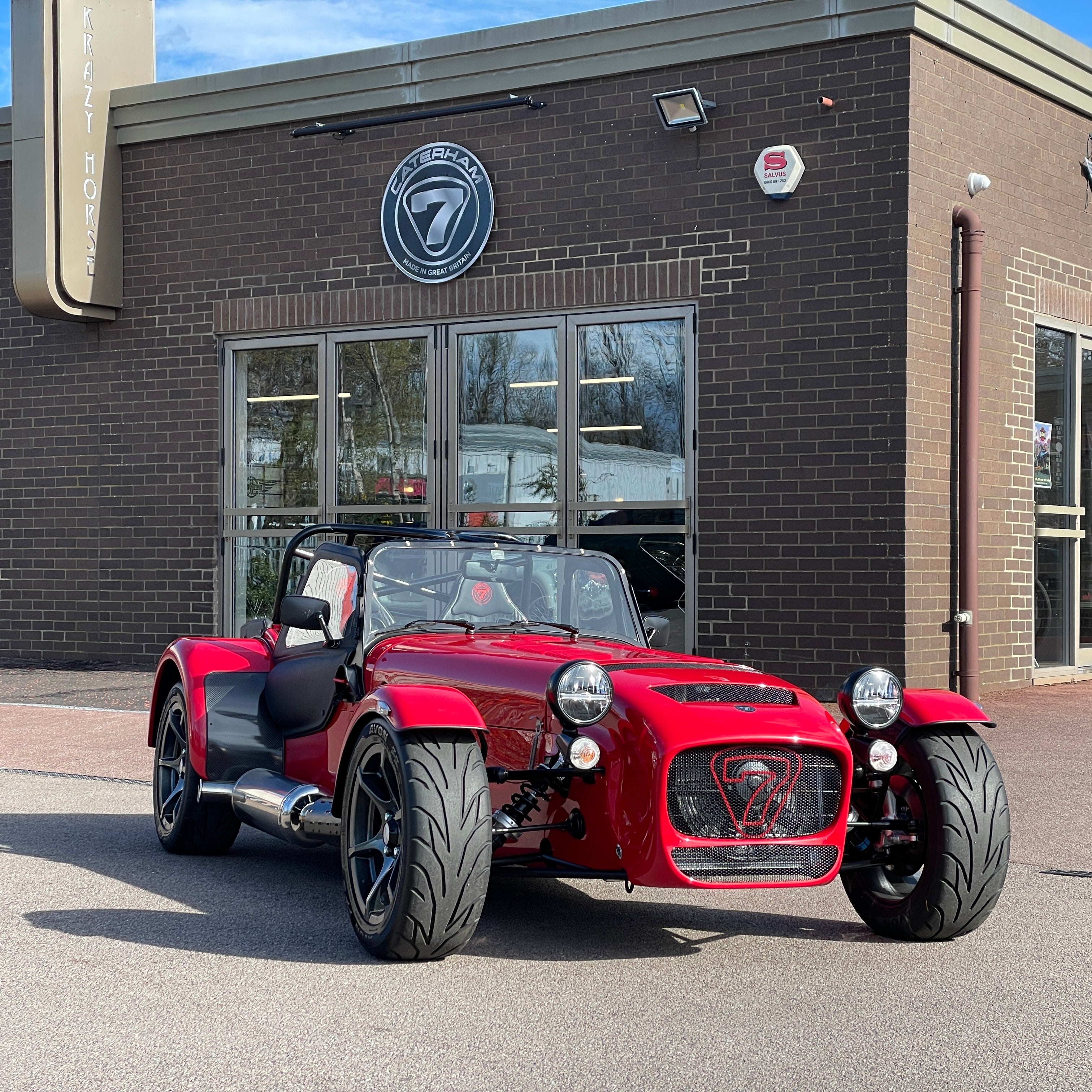 SOLD - BRAND NEW UNREGISTERED CATERHAM SEVEN 420R - EXOCET RED WITH BL ...