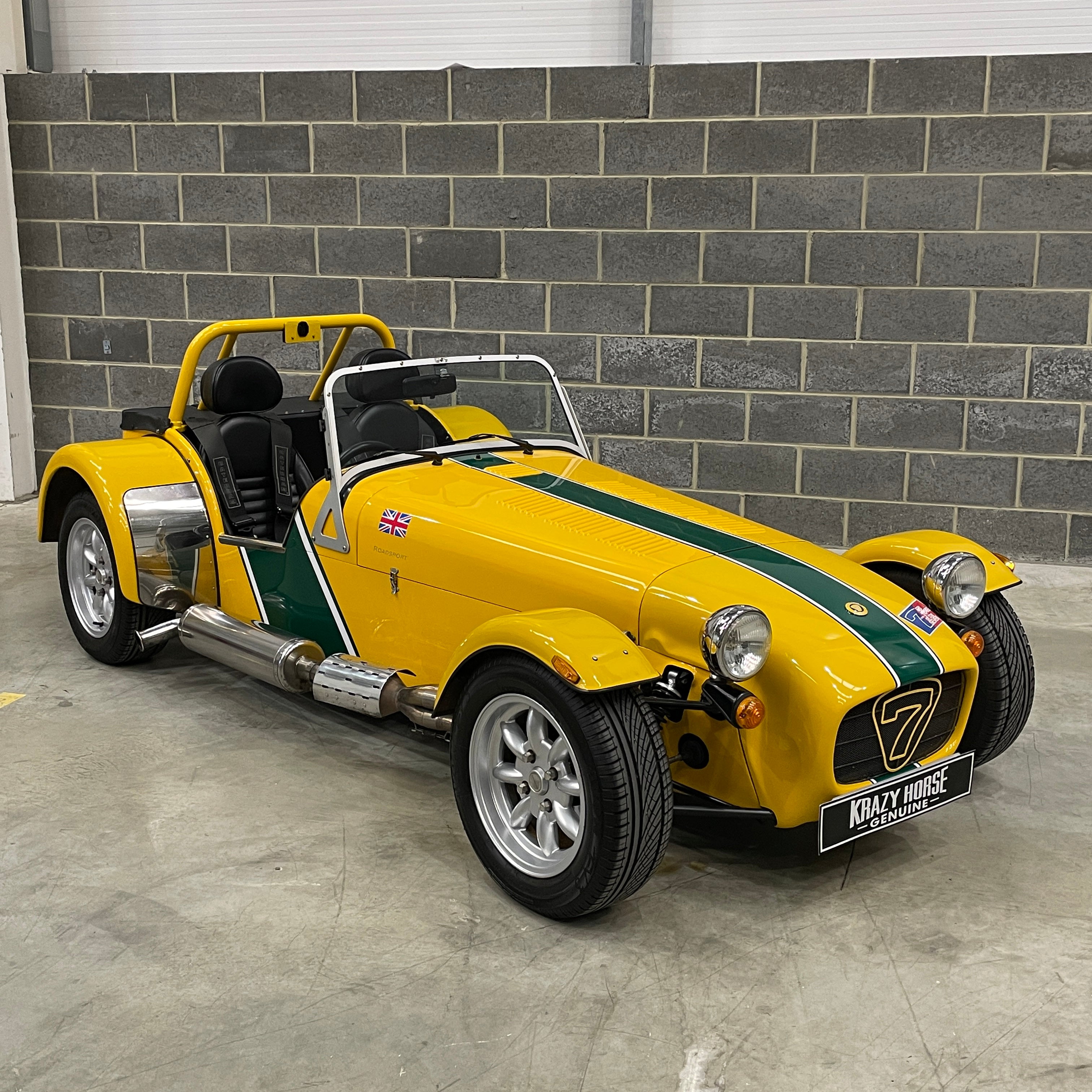 SOLD - CATERHAM SEVEN ROADSPORT 125 STANDARD CHASSIS - YELLOW WITH BLA ...