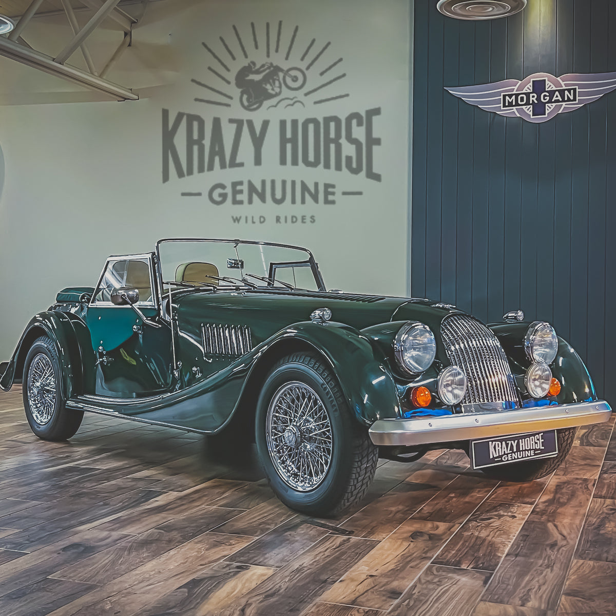 SOLD - Morgan 4/4 1.6 Ford - Classic Morgan Sport Green - Krazy Horse