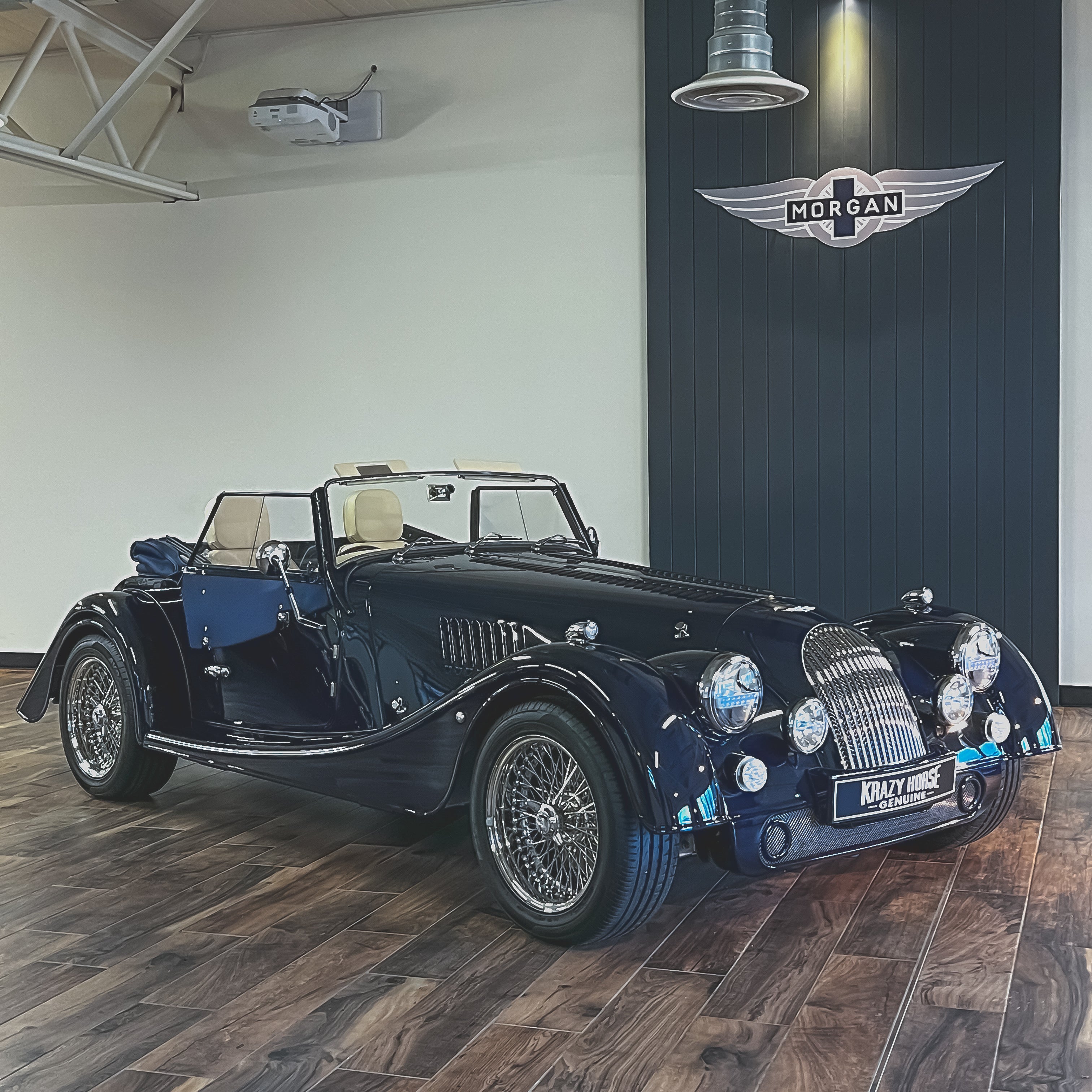 SOLD - Morgan Plus Four Automatic - Classic Ferrari Midnight Blue ...
