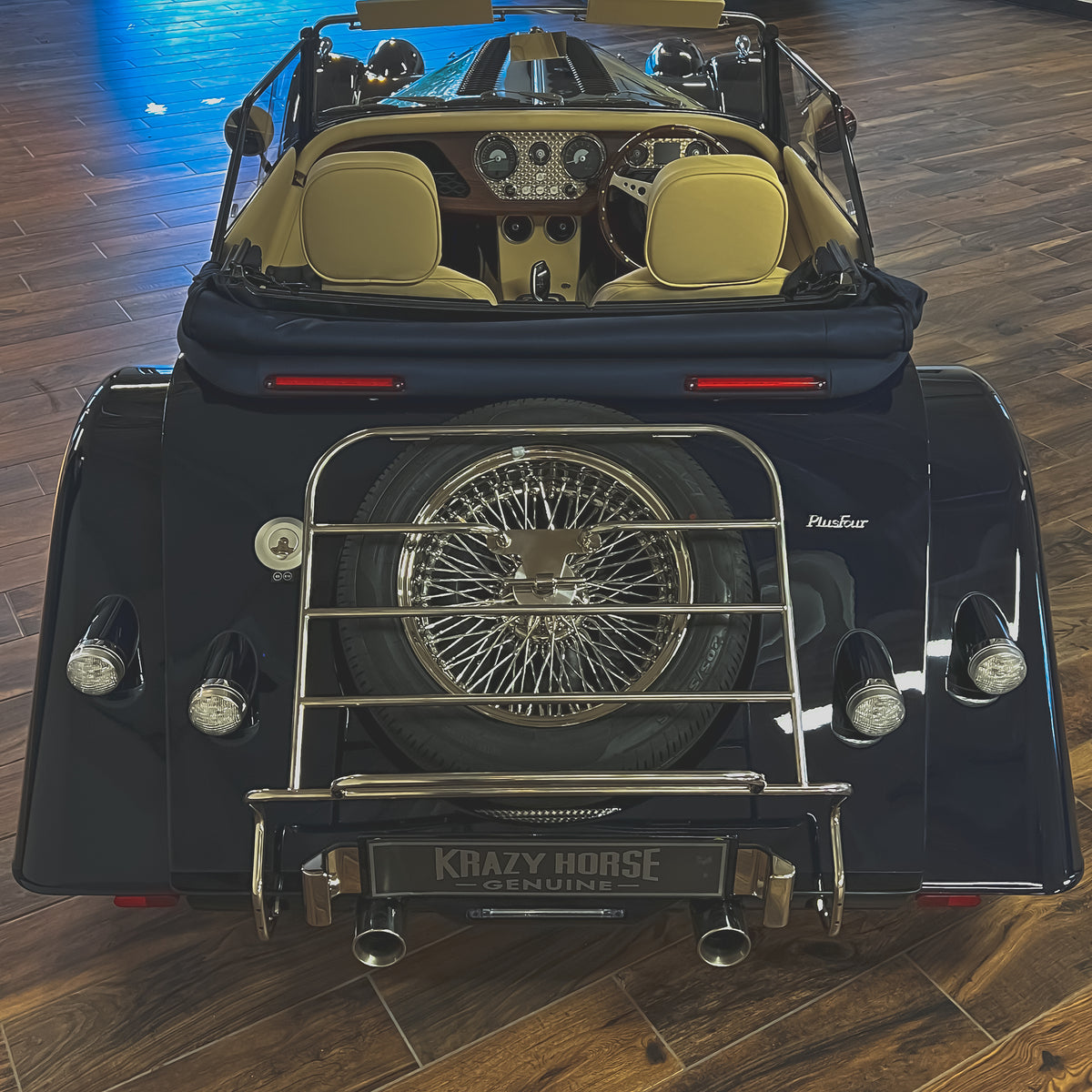 SOLD - Morgan Plus Four Automatic - Classic Ferrari Midnight Blue ...