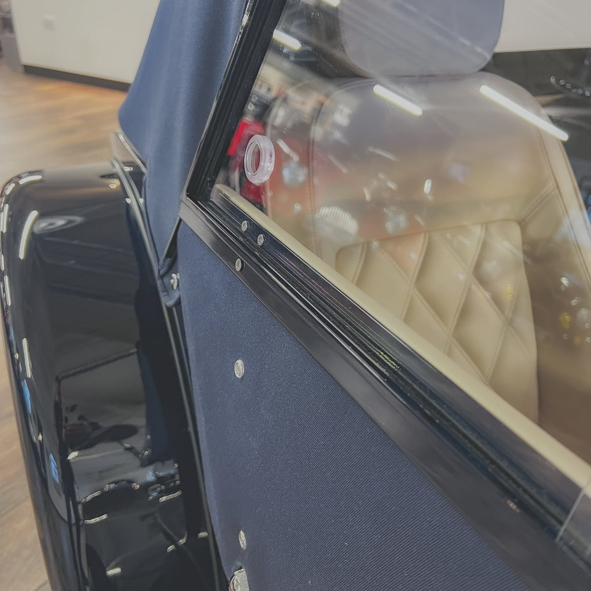 SOLD - Morgan Plus Four Automatic - Classic Ferrari Midnight Blue ...