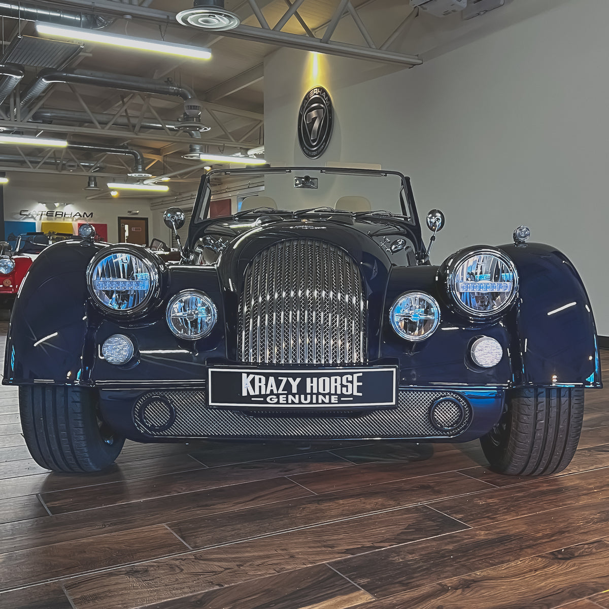 SOLD - Morgan Plus Four Automatic - Classic Ferrari Midnight Blue ...