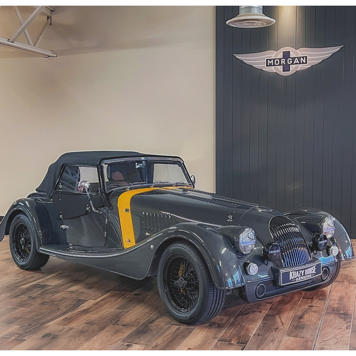 SOLD - Morgan Plus Four 2022 - BMW Dravit Grey Metallic - Krazy Horse