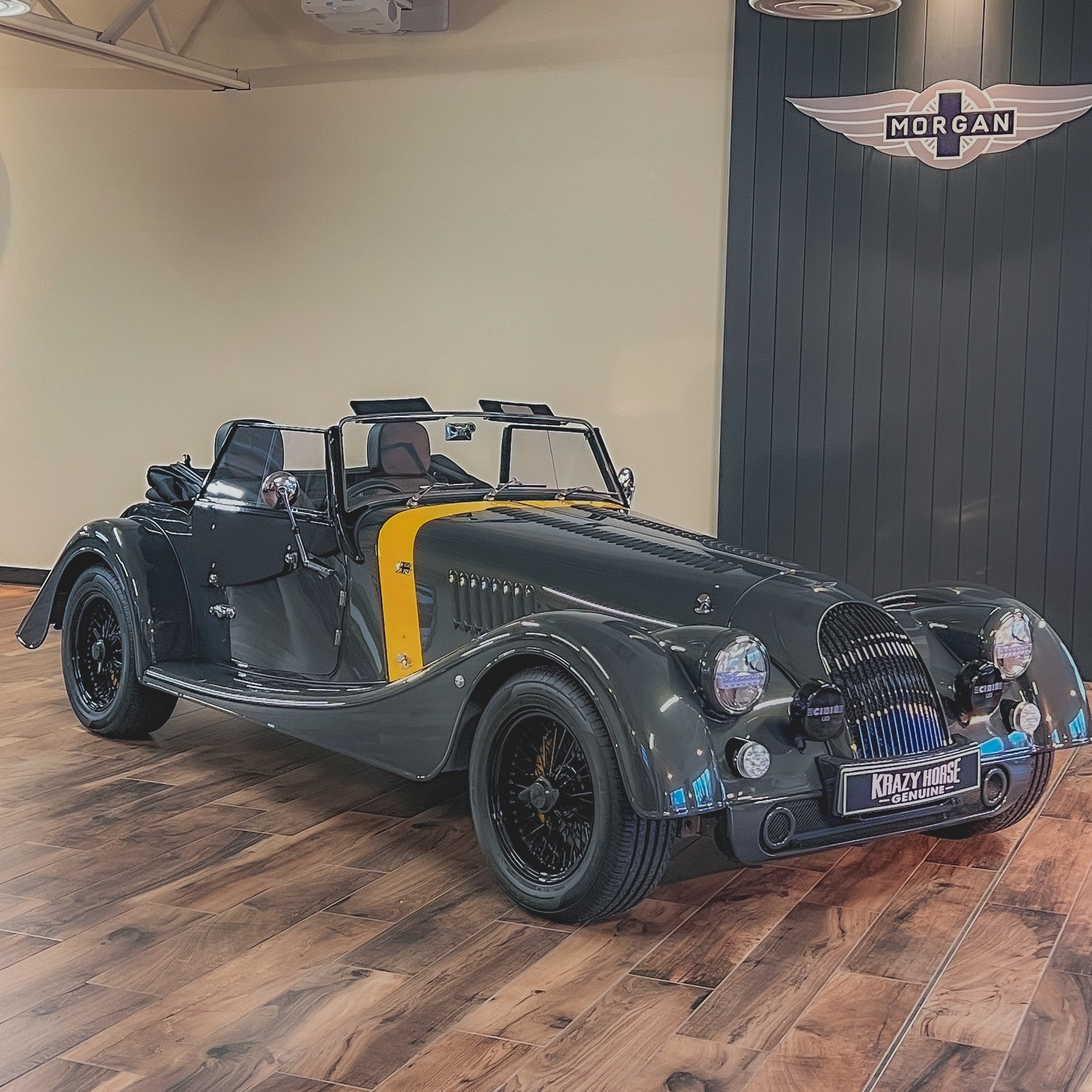 SOLD - Morgan Plus Four 2022 - BMW Dravit Grey Metallic - Krazy Horse